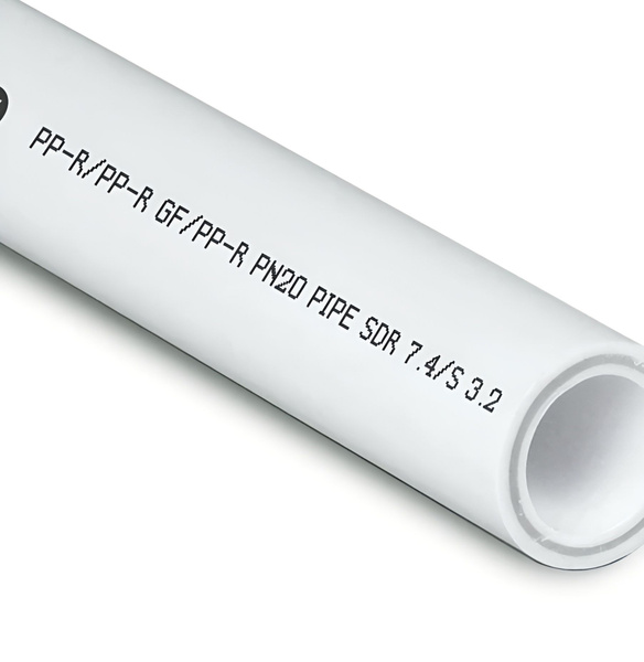 Труба PPR/GF/PPR 25х 3,5 PN20 белый РТП армированная стекловолокном, 1 ...