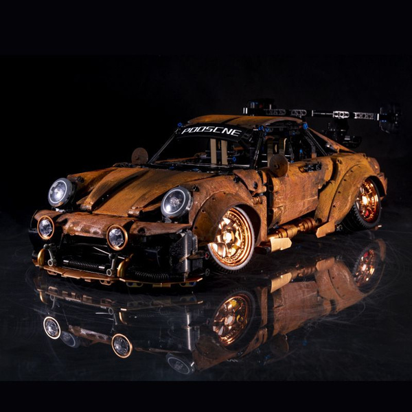 "Модель механической сборки мотоцикла в стиле киберпанк 1:5 с использованием 1981 строительных ...