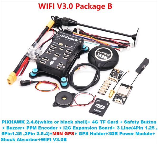PixHawk 2.4.8 Игрушка с дистанционным управлением 3DR Модуль питания Амортизатор WiFi V 3.0 ...