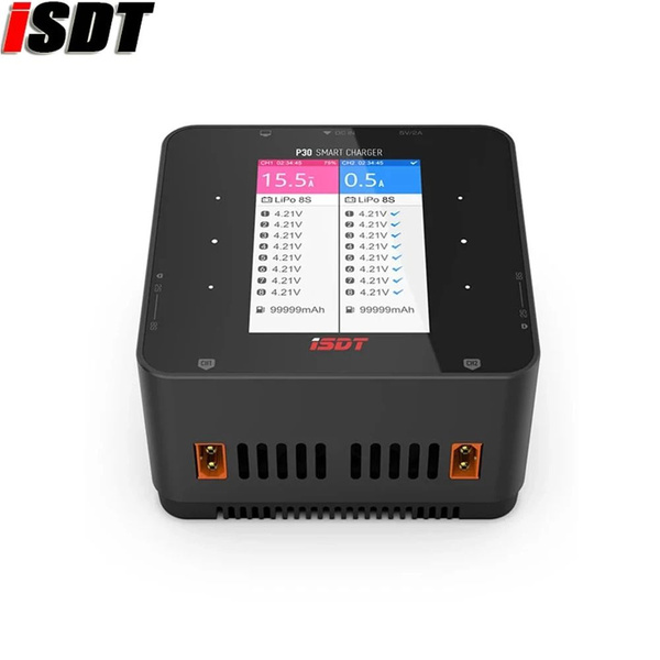 ISDT P30 SMART DUO CHARGER 1000WX2 30AX2 Высокомощное двухканальное синхронное зарядное ...