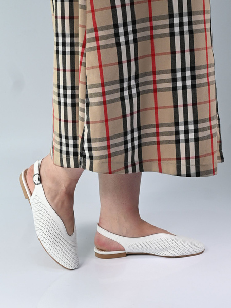 Босоножки Женский Ascalini Без каблука Натуральная кожа, размер 37 8 Лето Россия купить c ...