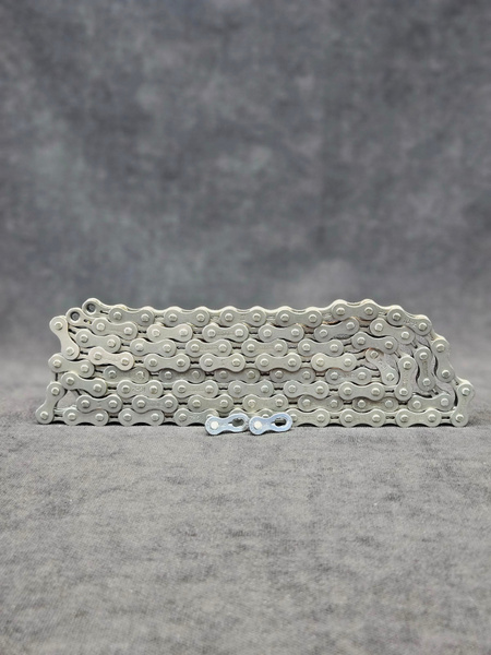 Цепь велосипедная KMC Z6 Gray, 6 скоростей, 114 звеньев / 143.5 см, с замком MissingLink 7R ...