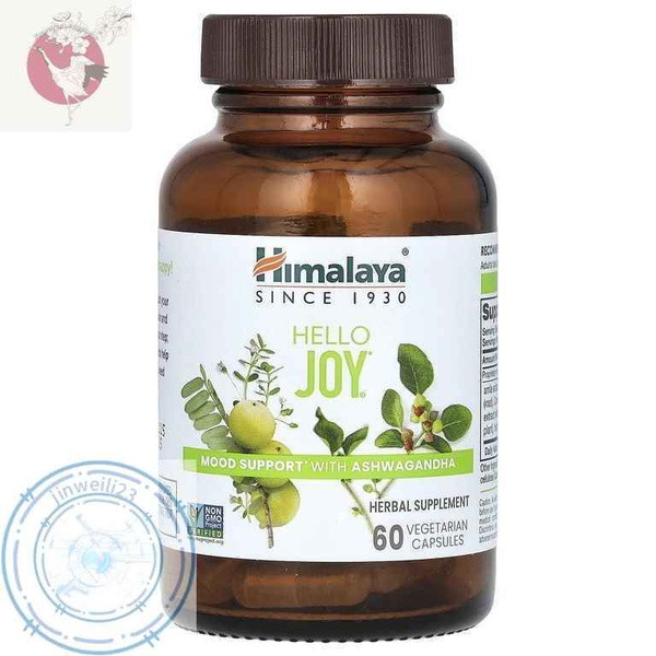 Himalaya, Hello Joy, поддержка настроения с KSM66, 60 капсул из США ...