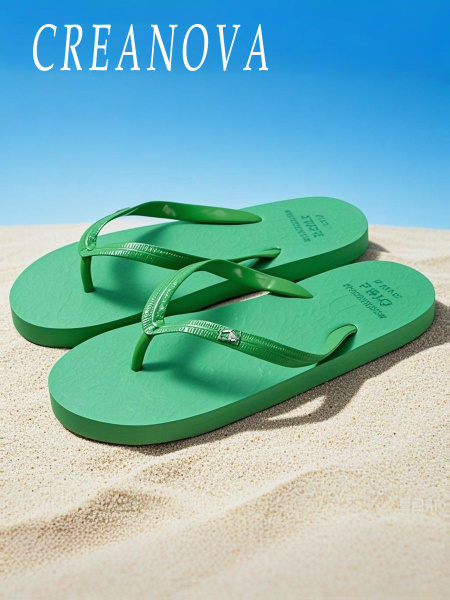 Сланцы Женский CREANOVA, размер 36, 37 EVA, Полиэстер с ПВХ покрытием Без застёжки Китай Лето ...