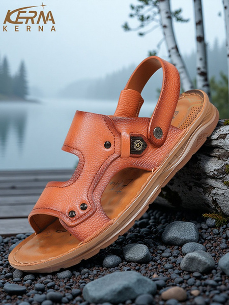 Сандалии Мужской KERNA, размер 43 Воловья кожа Легкая модель D Лето ...