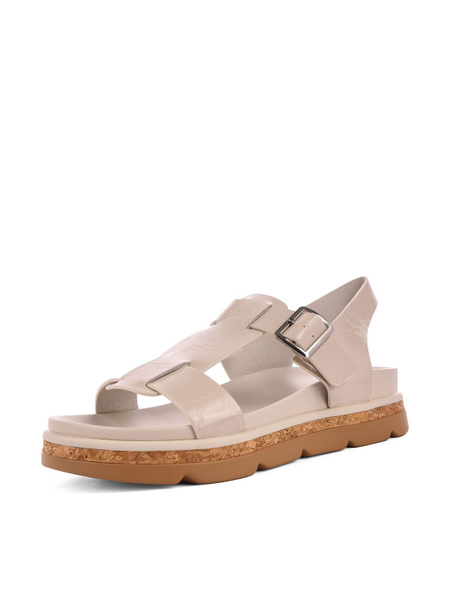 Сандалии Женский Instreet, размер 38 Искусственная кожа Без каблука 6 Лето Россия Пряжка купить ...