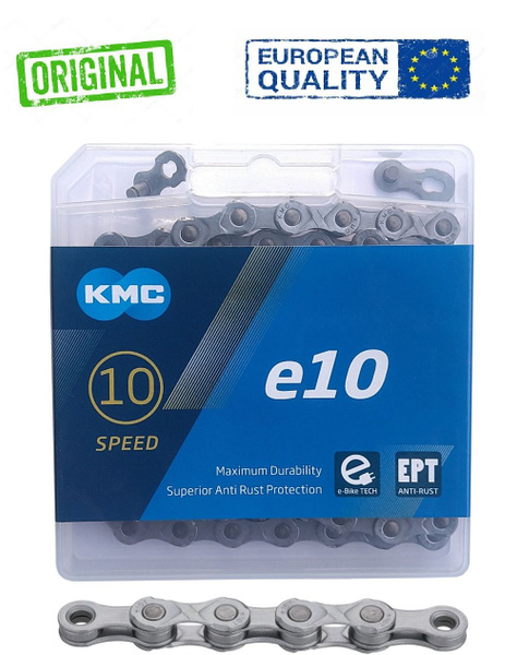 KMC E10 EPT, 10-скоростная цепь для электромобилей/велосипедов, 136 ...