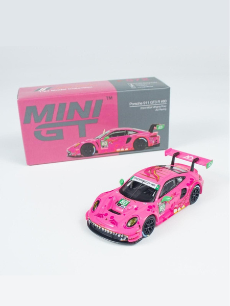 Машинка Mini GT 1/64 minigt#872 Posche 911 GT3 R #80 AO Racing 2023 ...