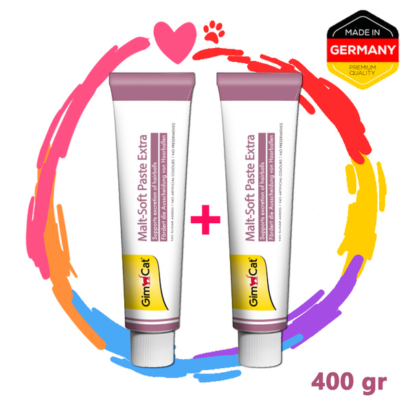 400g. Мальт софт паста GimCat Malt-Soft Paste Extra для выведения шерсти купить на OZON по ...