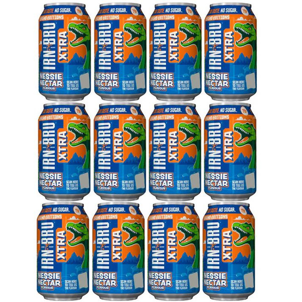 Лимитированная серия напитков iRN-BRU XTRA Nessie Nectar Flavour, без сахара, 330 х 12 шт купить ...