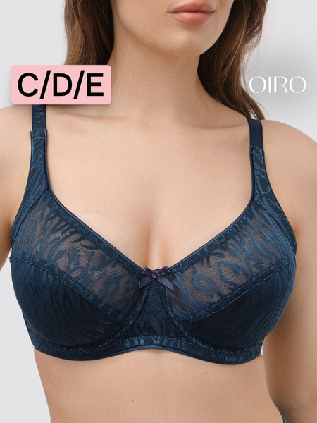 Бюстгальтер Женский OIRO мягкая чашка на каркасе, размер 85D изумрудный Нейлон, Спандекс ...