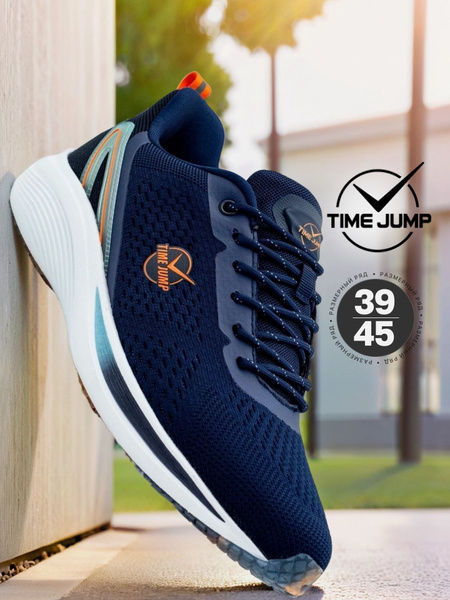 Кроссовки Мужской TimeJump Текстиль, Полиуретан Бег, Гимнастика, размер 45 G Демисезон Шнурки ...