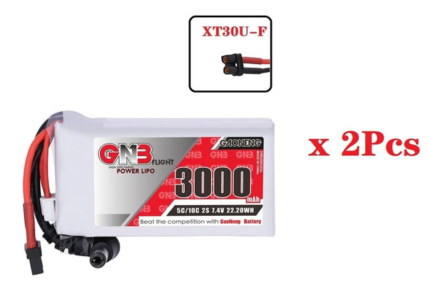Аккумулятор GNB 2S 7.4V Lipo Battery 3000MAH 5C/10C xt30/xt60 купить на ...