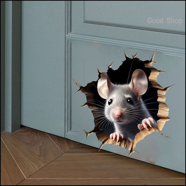 Эксклюзивная 3D наклейка Probe Mouse для стен- ХИТ! купить c доставкой ...