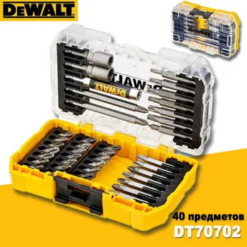 DEWALT Набор сверл и насадок (40 шт), Набор бит с магнитным адаптером ...