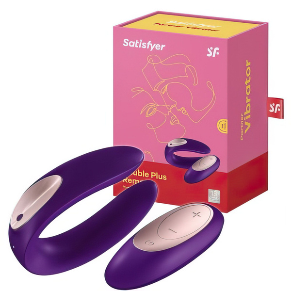 Вибратор для пар с пультом дистанционного управления Satisfyer Double Plus Remote - купить с ...