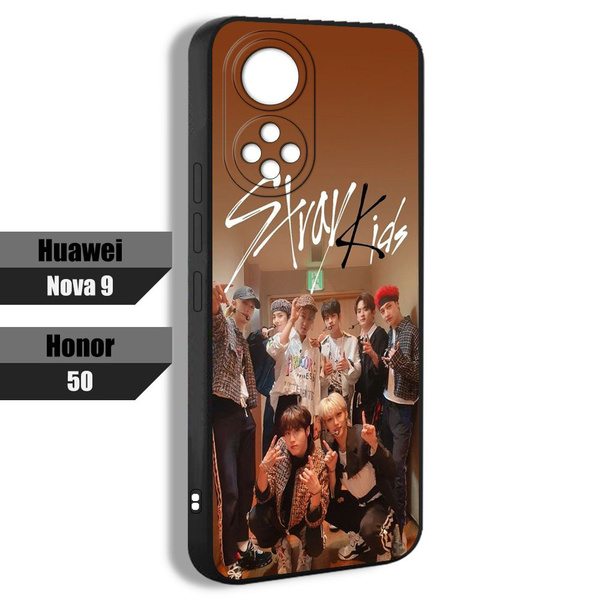 чехол на Huawei Nova 9 и Honor 50 с принтом Stray Kids корейская группа ...