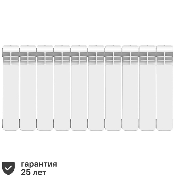 Секционный радиатор equation Радиатор 350/90 биметалл 10 секций боковое ...
