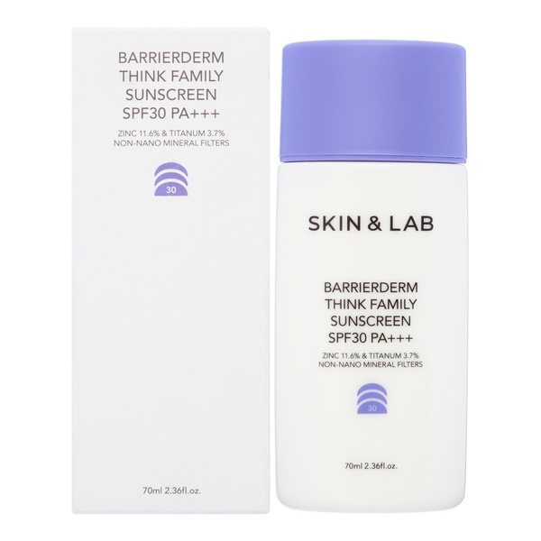 SKIN&LAB Солнцезащитный крем Barrierderm Think Family Sunscreen, 70 мл ...
