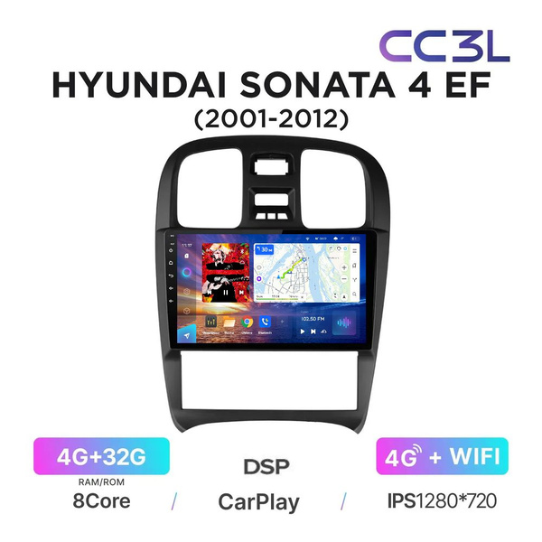 Магнитола Teyes CC3L Хендай Соната 4 (Тагаз) Hyundai Sonata 4 (EF) 2002 ...