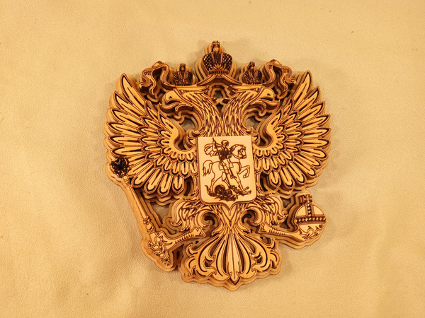 Украшение настенное интерьерное Герб России купить по доступным ценам в интернет магазине Ozon