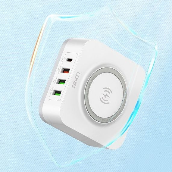 Беспроводная настольная зарядка/ док-станция LDNIO AW004 32W Wireless ...