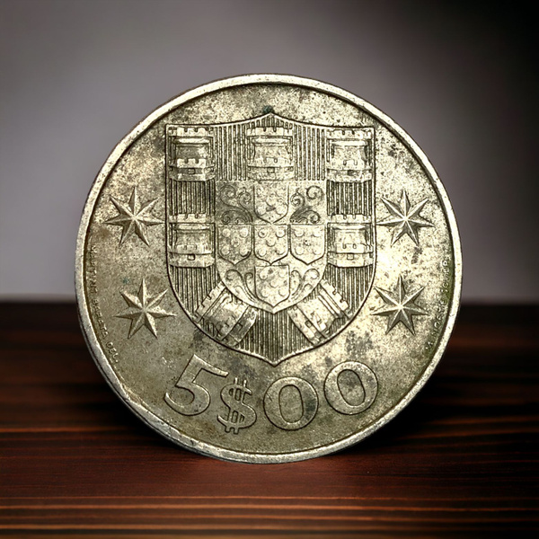 Монета Португалия 5 эскудо 1977 года. Парусник - купить в интернет-магазине OZON с быстрой ...