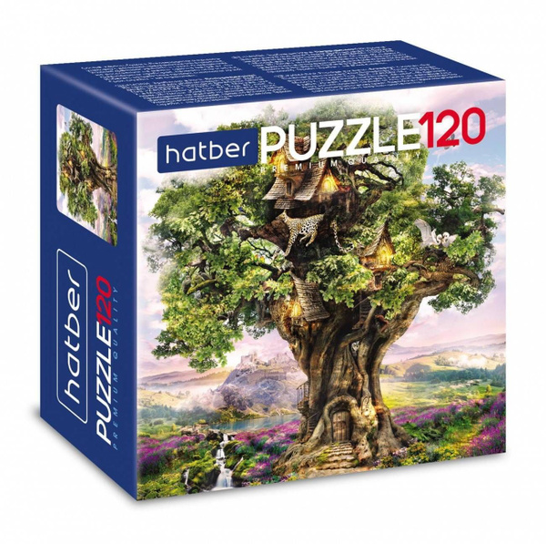 Пазл Hatber Premium Лукоморье 120 элементов А5 формат 150Х150 мм - купить с доставкой по ...