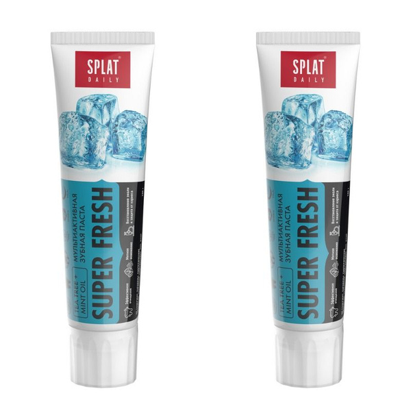 SPLAT Зубная паста Daily Суперсвежесть, 100 мл, 2 шт/ купить на OZON по ...