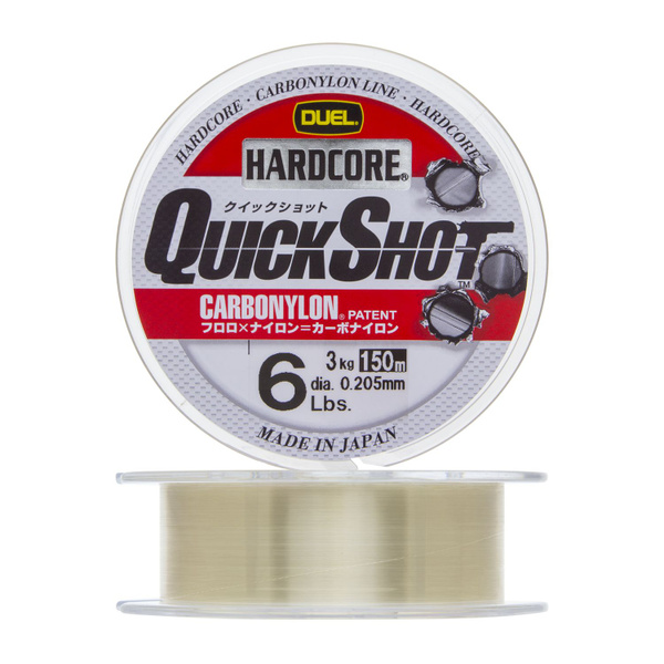Монофильная леска для рыбалки DUEL Hardcore Quick Shot Carbonylon по 150 м купить по выгодной ...