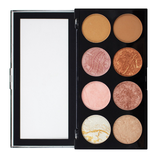 MAKEUP REVOLUTION Румяна и хайлайтер для лица Ultra Blush Palette ...
