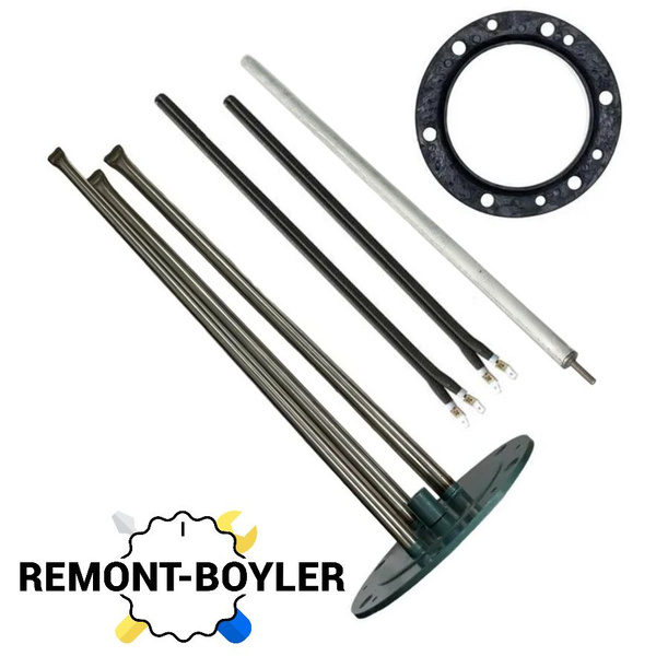 Комплект Electrolux Фланец из стали + сух. ТЭНы + Магниевый анод ...