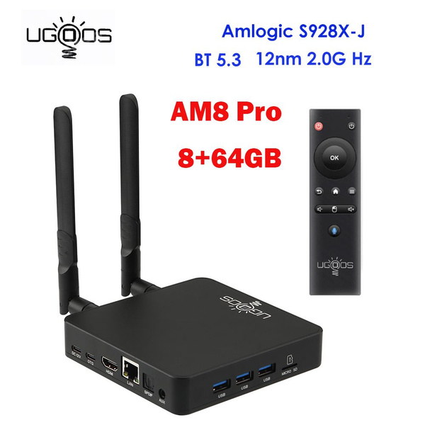 Медиаплеер Ugoos AM8 Pro, HDMI, USB Type-C, USB, черный матовый, Android купить по низкой цене с ...