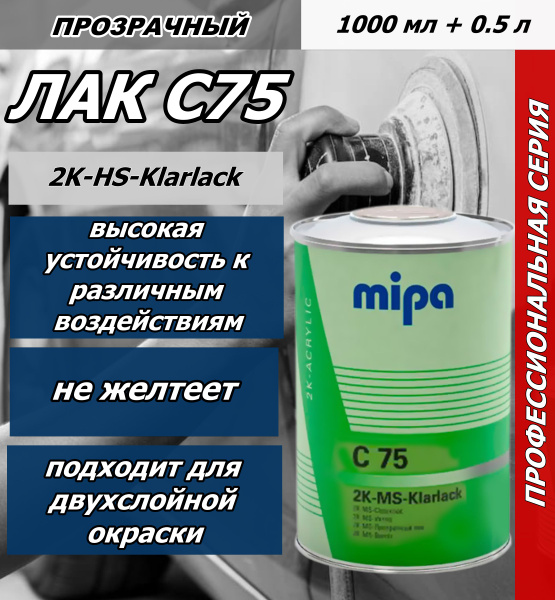 Лак автомобильный Mipa по низкой цене с доставкой в интернет-магазине ...