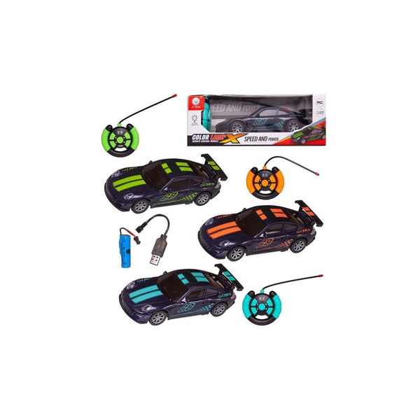 Машина радиоуправляемая Junfa Легковая гоночная, масштаб 1:20, 27 Мгц, свет фар, 3 цвета отделки ...