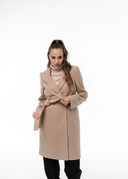 Пальто FANCY CODE, Демисезон, размер 52, цвет бежевый, светло-бежевый, Драп - купить по выгодной ...