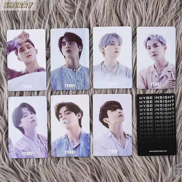 Kpop BTS карта, альбом PROOF та же фотокарточка, набор из 7 карточек ...