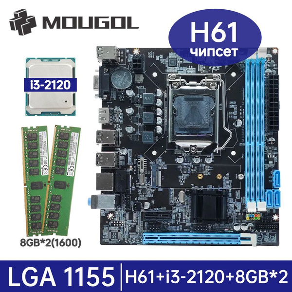 Материнская плата MOUGOL MG-H61 DDR3 LGA 1155 материнская плата купить по низкой цене с ...