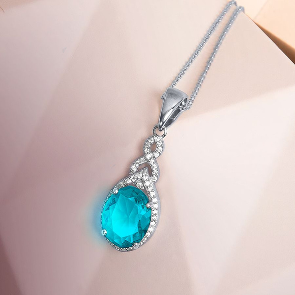 STREKOZA Подвеска серебряная женская с крупным камнем топазом / серебро 925 - купить с доставкой ...