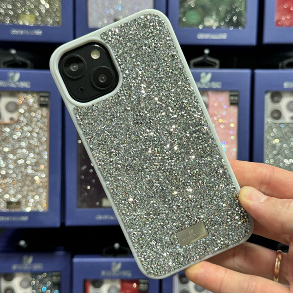 Чехол Swarovski ROCK для iPhone 13 серебро - купить с доставкой по ...