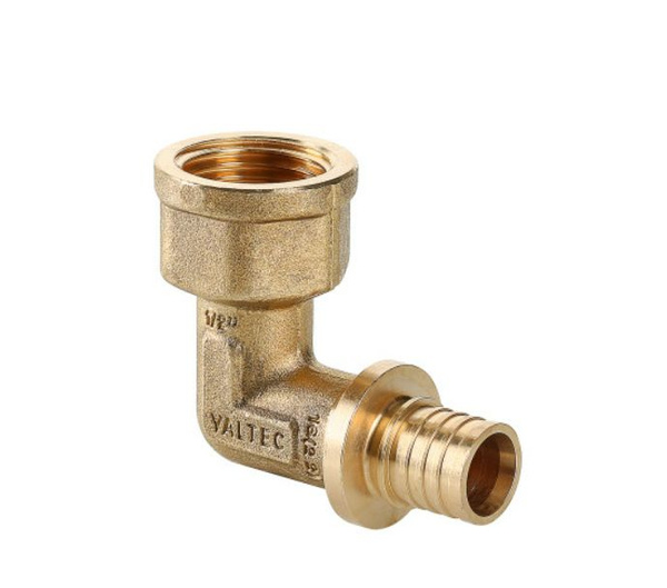 Угольник аксиальный надвижной с переходом 16*1/2 внут Valtec, 124139021612 - купить по выгодной ...