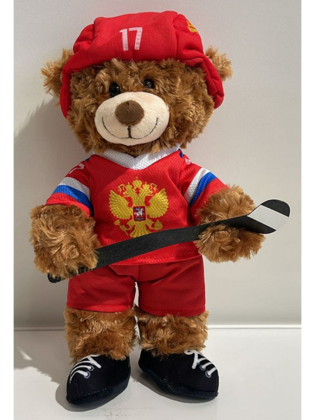 Softoy Игрушка мягкая Медведь хоккеист , 32см - купить с доставкой по ...