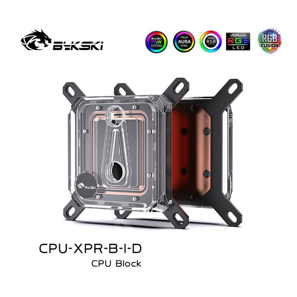 Процессор Bykski 5V RBW(A-RGB)-XPR-B-I-D Intel 13900ks с водяным ...