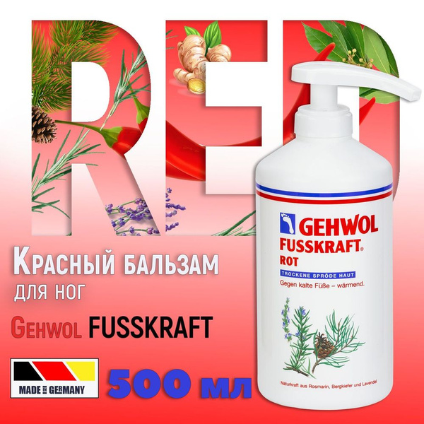 Gehwol Fusskraft Red - Красный бальзам для сухой кожи - купить с ...