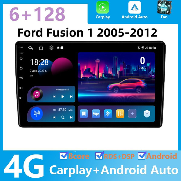 Автомагнитола 2 для Форд Фьюжн/Ford Fusion 1 2005-2012,6+128Гб,8 ядер ...