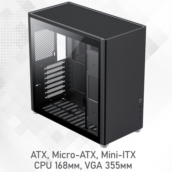 Корпус для ПК GameMax Spark Pro Full Black (Черный, Midi-Tower, ATX ...