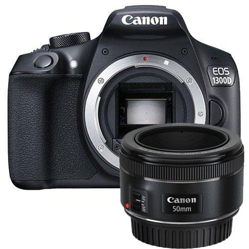 Зеркальный фотоаппарат Canon 1300d kit EF 50mm f/1.8 STM - купить по ...