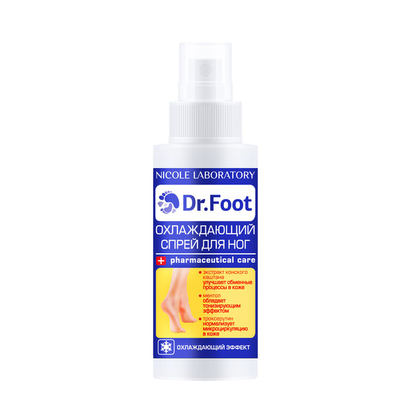 NICOLE LABORATORY Охлаждающий спрей для ног Dr.Foot 100 мл - купить с ...