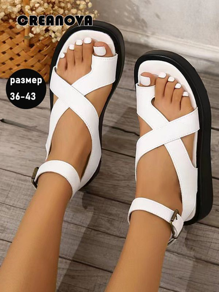 Сандалии Женский CREANOVA, размер 39 Breathable Танкетка Высокая модель Лето Пряжка купить c ...