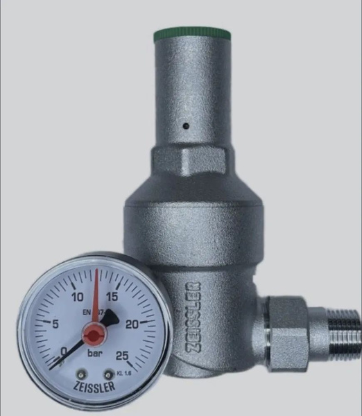 Регулятор давления Zeissler 1 дюйм, с манометром, ZSr.701.0106N - купить в интернет-магазине ...